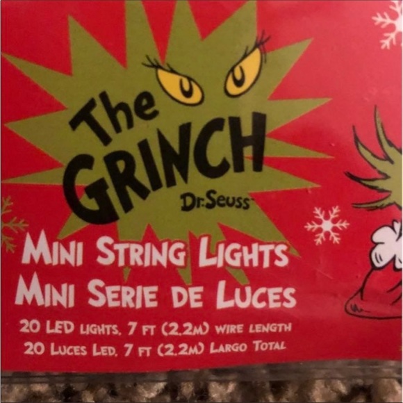 Dr. Seuss | Holiday | The Grinch Mini String Lights | Poshmark